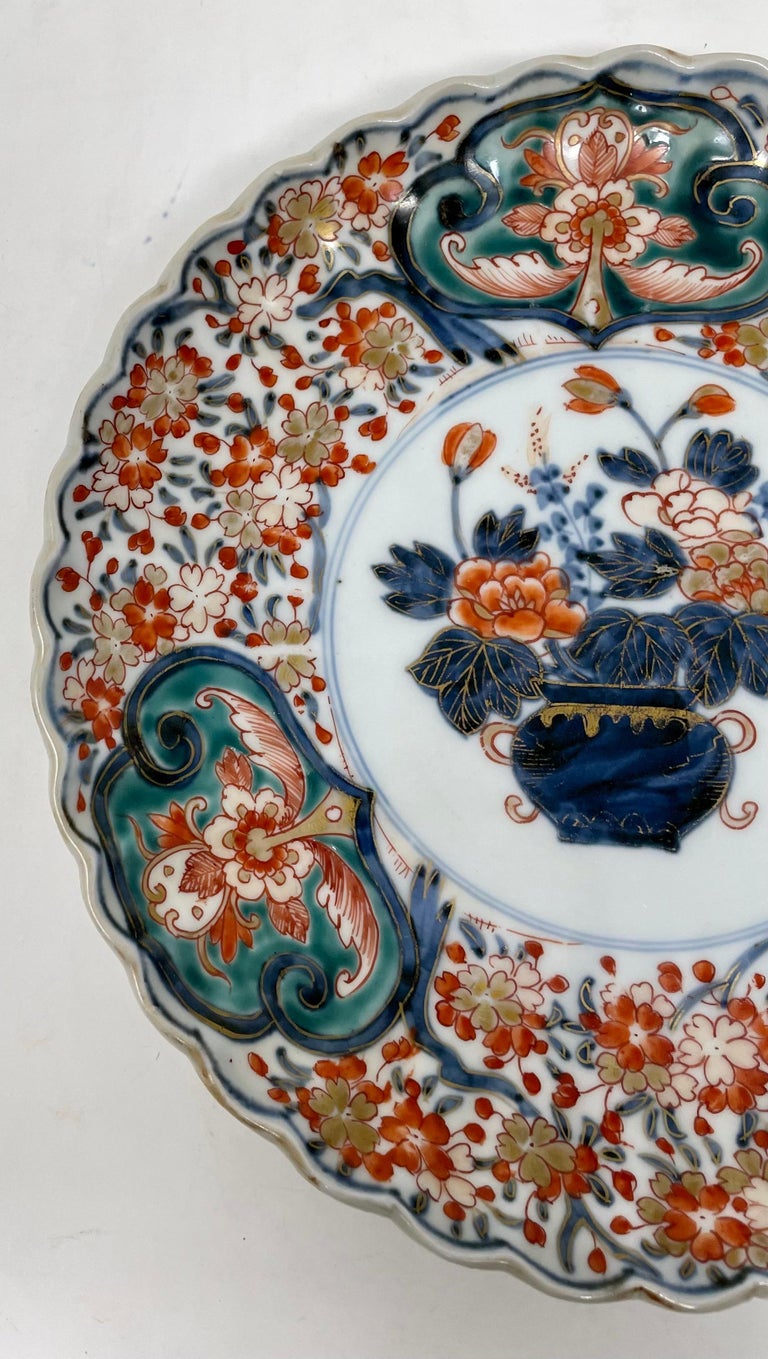 Antique Japanese Imari Porcelain 19th Century Scalloped Dish circa 1880 ...