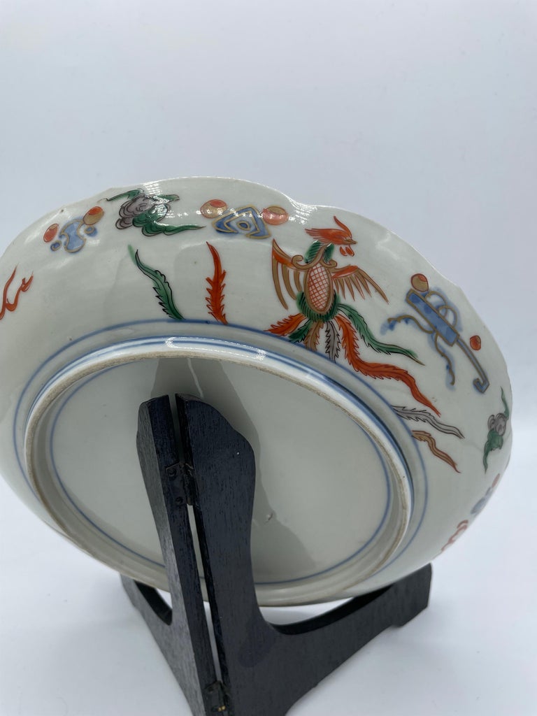 Antique Japanese Imari Ware Plate Peach, 1960s For Sale at 1stDibs