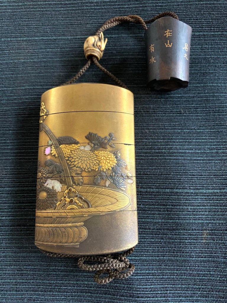 Antique Japanese Inro by Shigehide Edo Period For Sale at 1stDibs ...