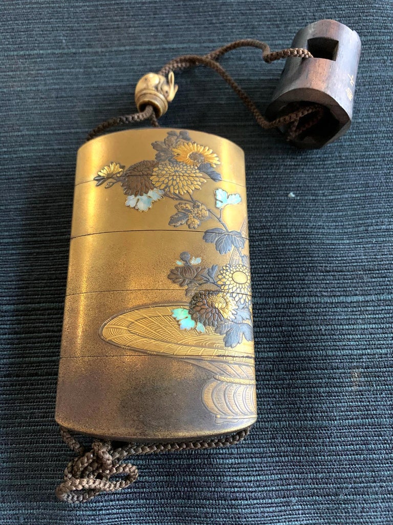 Antique Japanese Inro by Shigehide Edo Period For Sale at 1stDibs ...