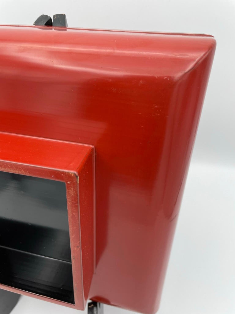 Antique Japanese Lacquer Box with a Koi Fish 1950-1970s For Sale at 1stDibs
