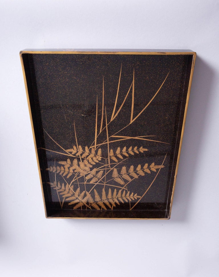 Antique Japanese Lacquer Box with Plumb, Bamboo, and Pine at 1stDibs ...
