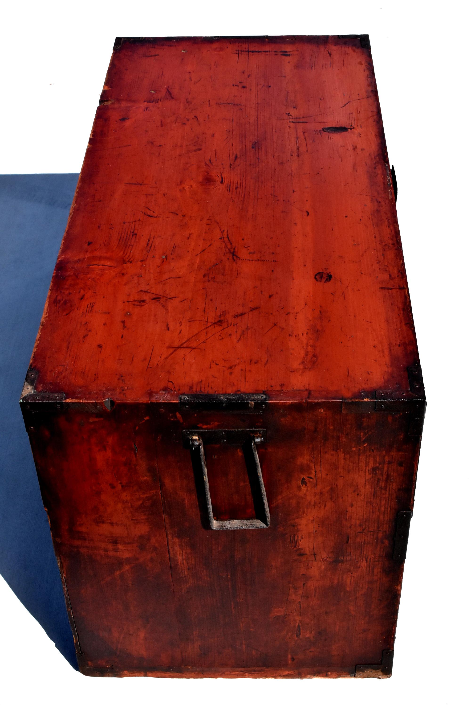 Antique Japanese Low Tansu Chest with Iron Pulls at 1stDibs | antique ...