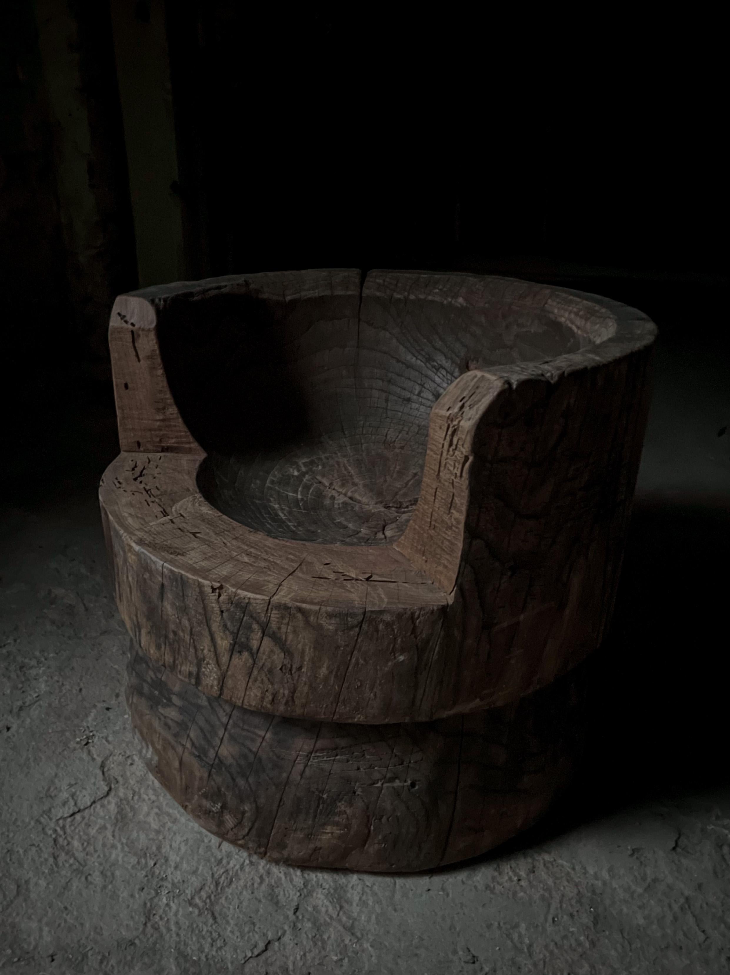 Antique Japanese Low Usu Chair For Sale at 1stDibs