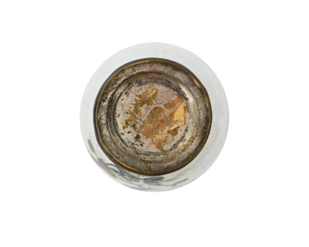 Antique Japanese Meiji Ginbari Cloisonne Enamel Vase at 1stDibs