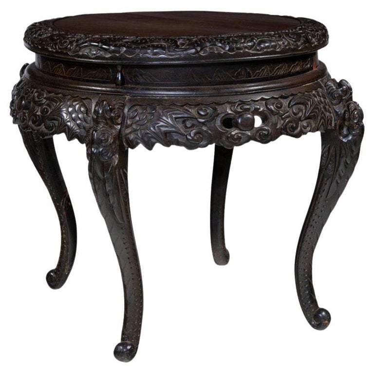 Antique Japanese Meiji Period Elaborate Flying Dragon Table For Sale at ...