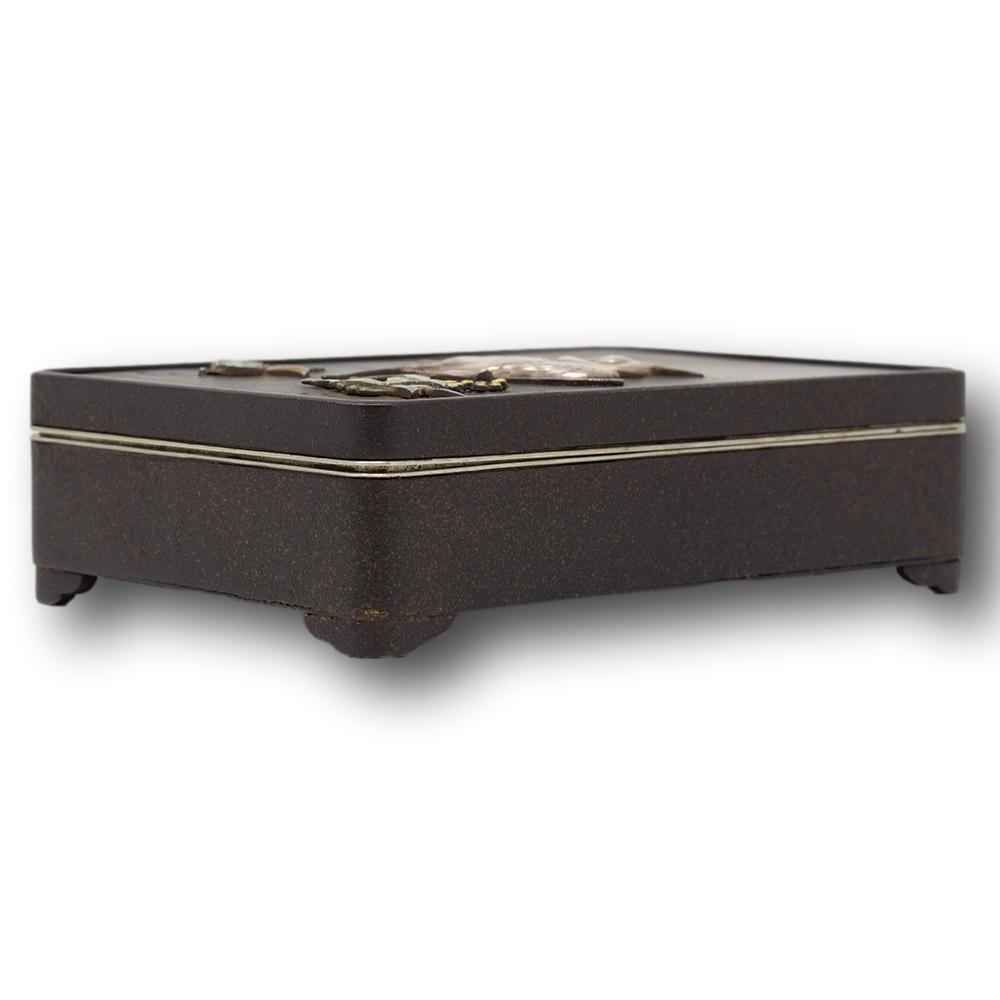 Antique Japanese Meiji Period Iron Box For Sale at 1stDibs