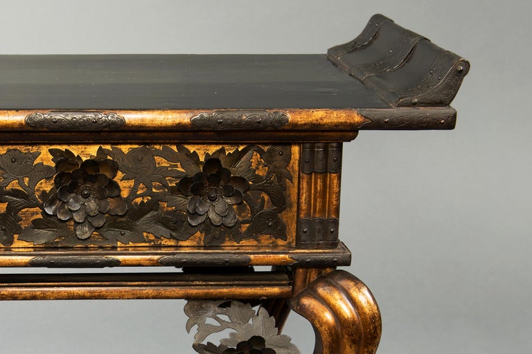 Antique Japanese Miniature Buddhist Altar Table For Sale at 1stDibs