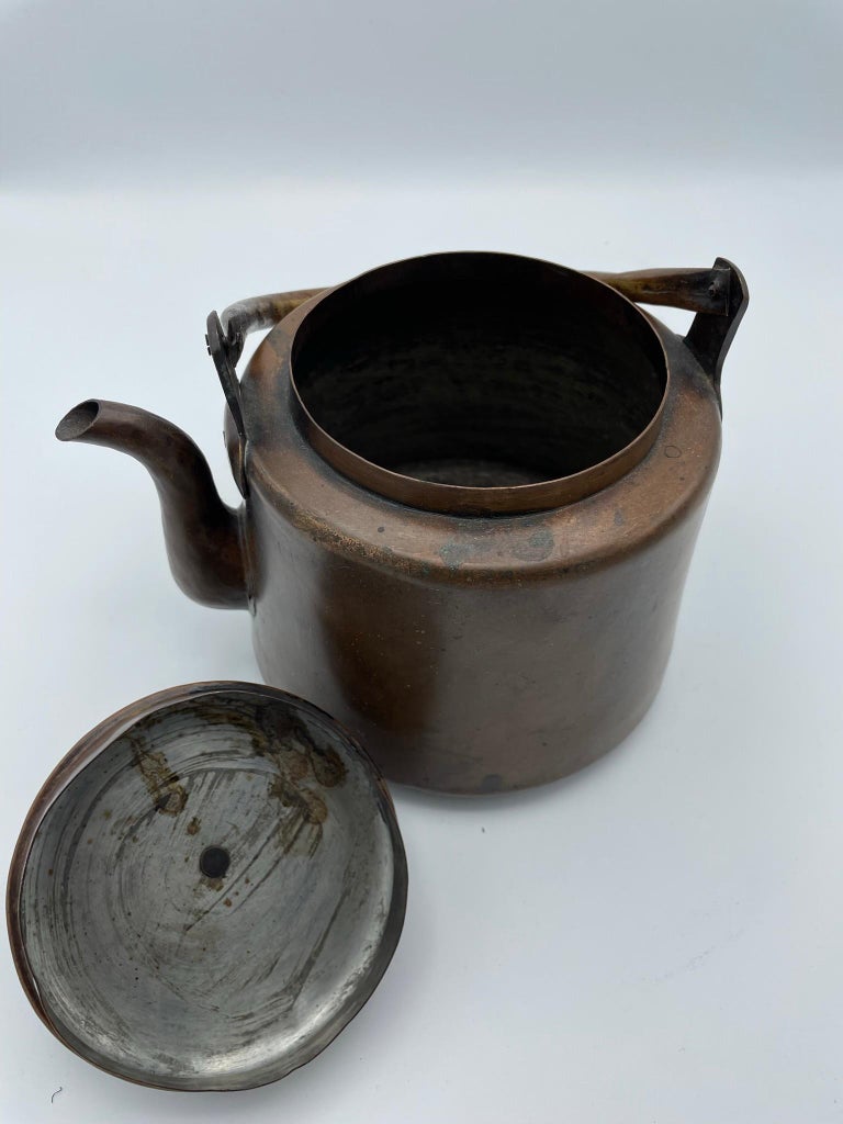 Antique Japanese Pitcher 'Yakan' with Copper 1920s for Tea Ceremony For ...