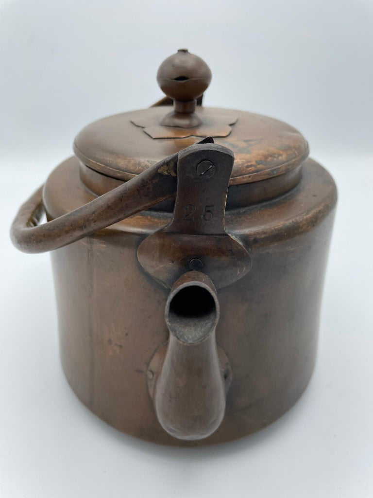 Antique Japanese Pitcher 'Yakan' with Copper 1920s for Tea Ceremony For ...