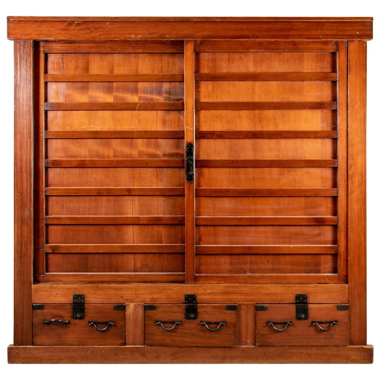 Antique Japanese Storage Chest For Sale at 1stDibs