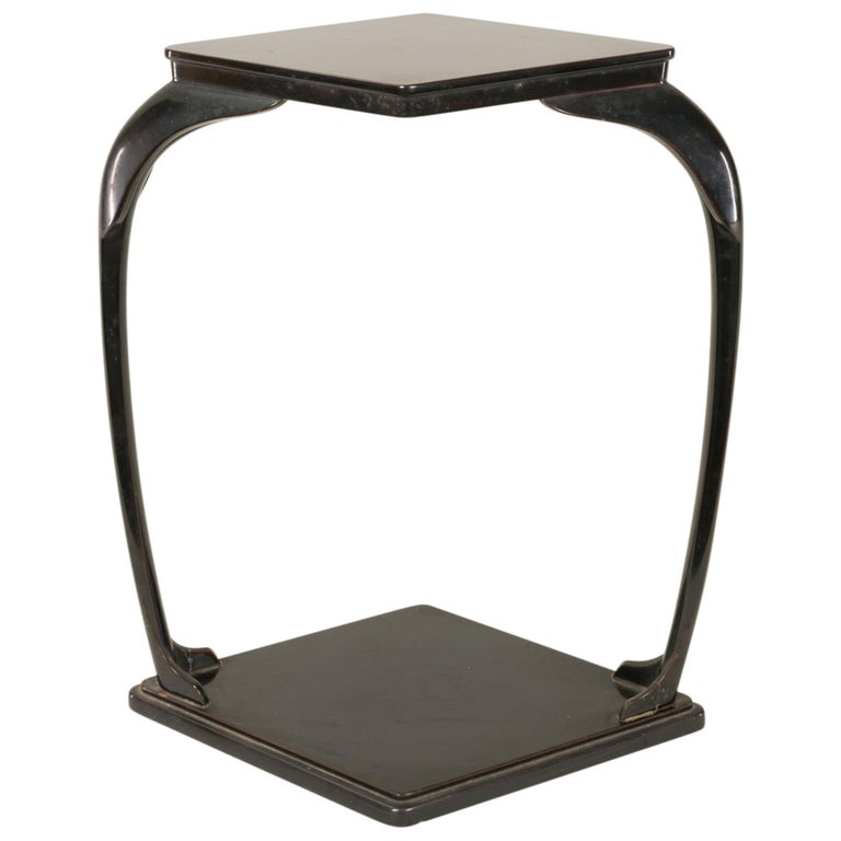 Antique Japanese Two-Tier Lacquer Presentation Stand at 1stDibs