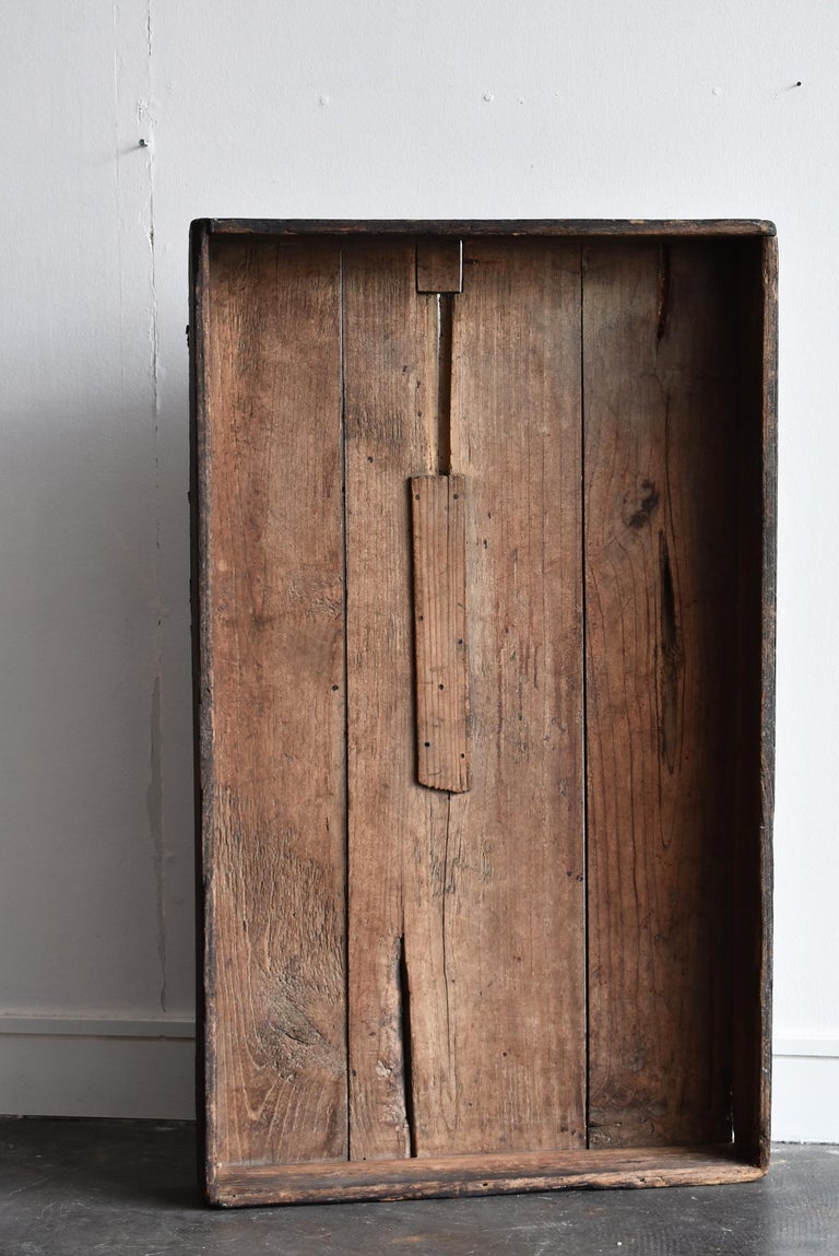 Antique Japanese Wooden Box Lid / Late Edo-Meiji Period / like a ...