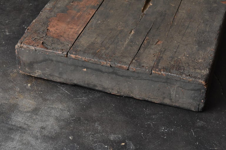 Antique Japanese Wooden Box Lid / Late Edo-Meiji Period / like a ...