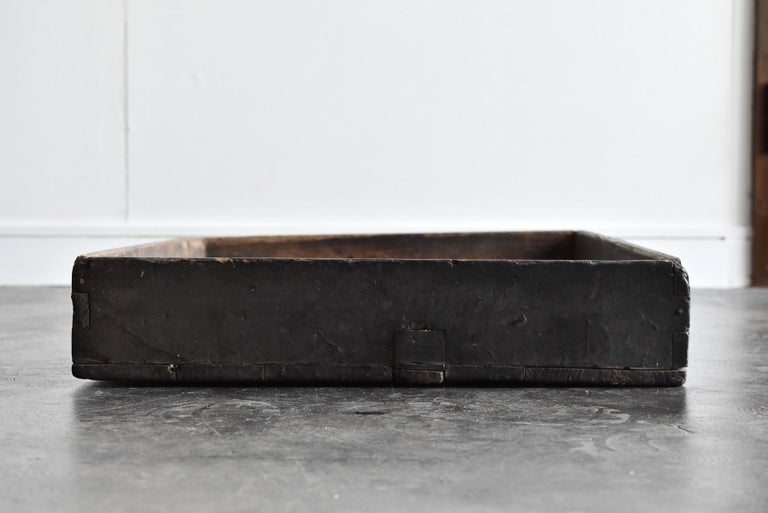 Antique Japanese Wooden Box Lid / Late Edo-Meiji Period / like a ...