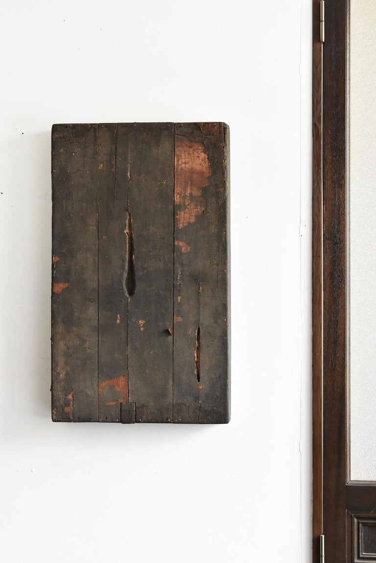 Antique Japanese Wooden Box Lid / Late Edo-Meiji Period / like a ...