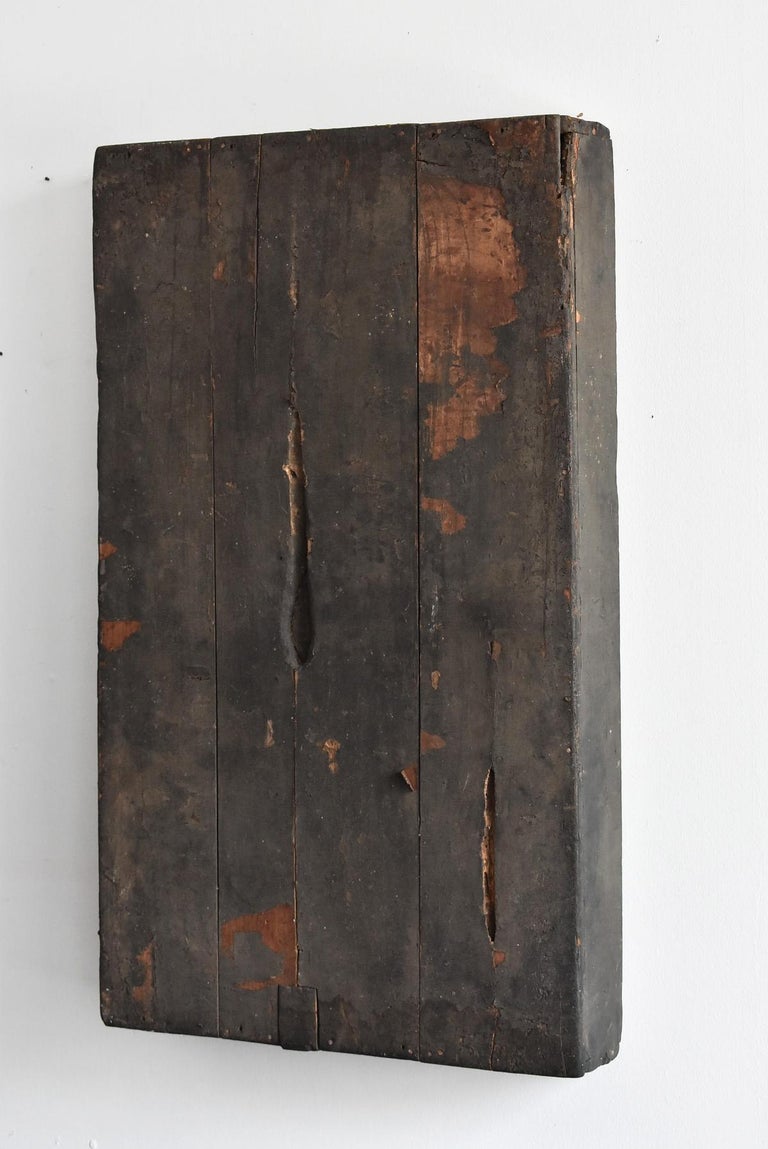 Antique Japanese Wooden Box Lid / Late Edo-Meiji Period / like a ...