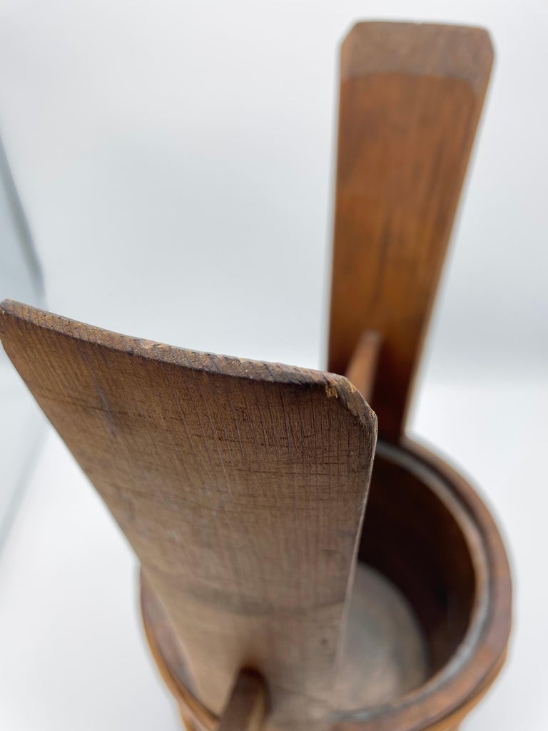 Antique Japanese Wooden Bucket 1950s-1970s For Sale at 1stDibs