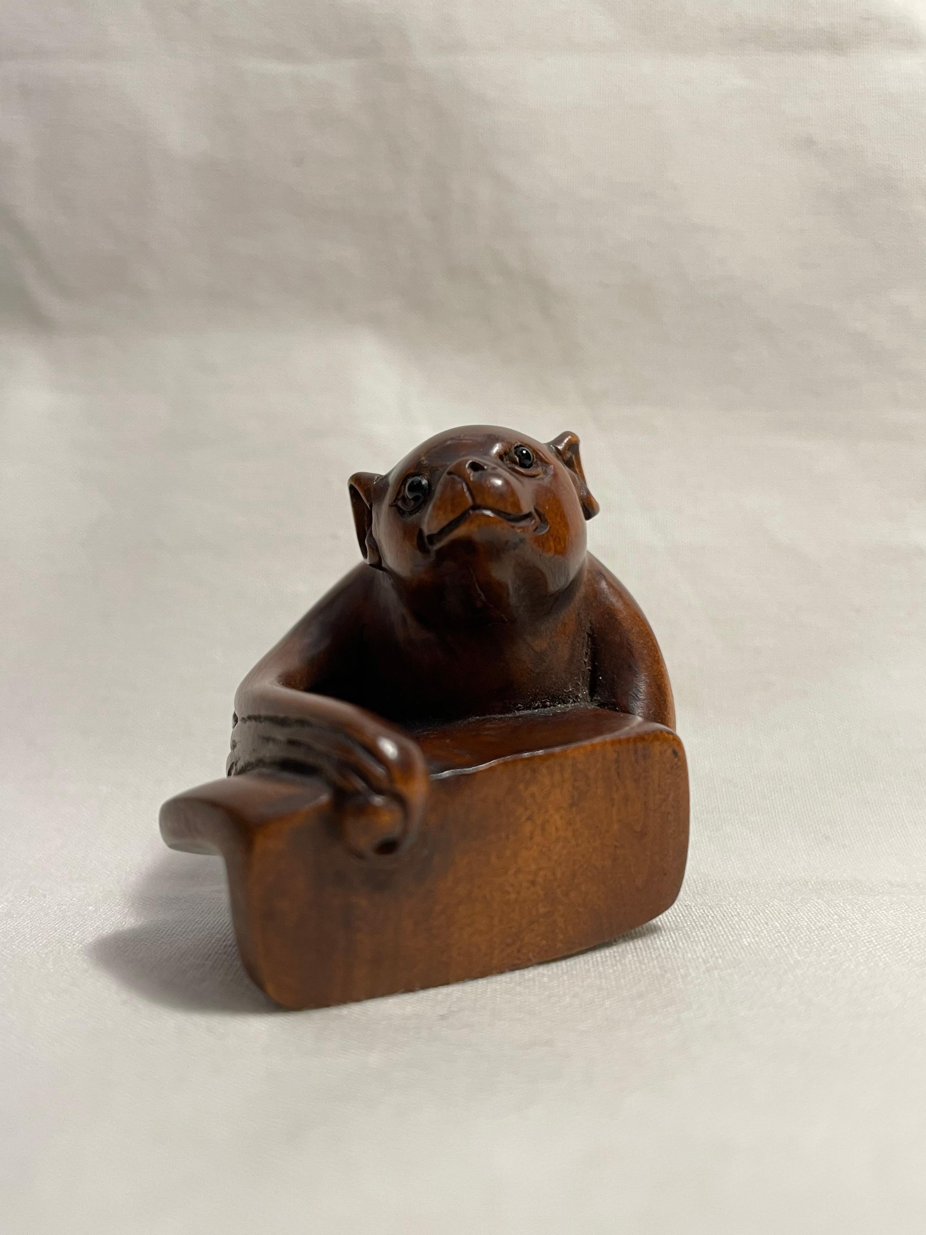 Antique Japanese Wooden Netsuke 'Bat' 1950s Showa Era at 1stDibs ...