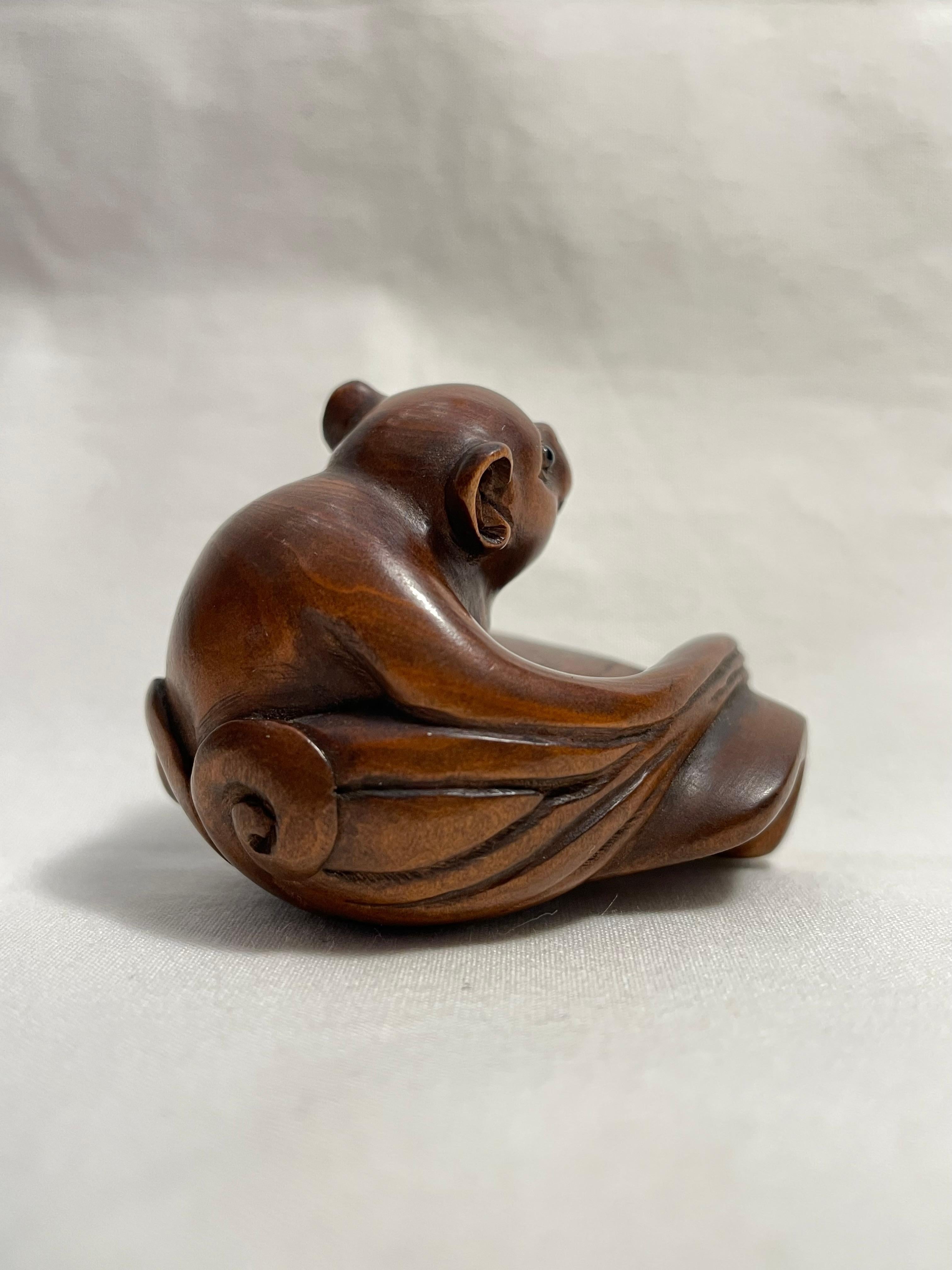 Antique Japanese Wooden Netsuke 'Bat' 1950s Showa Era at 1stDibs ...