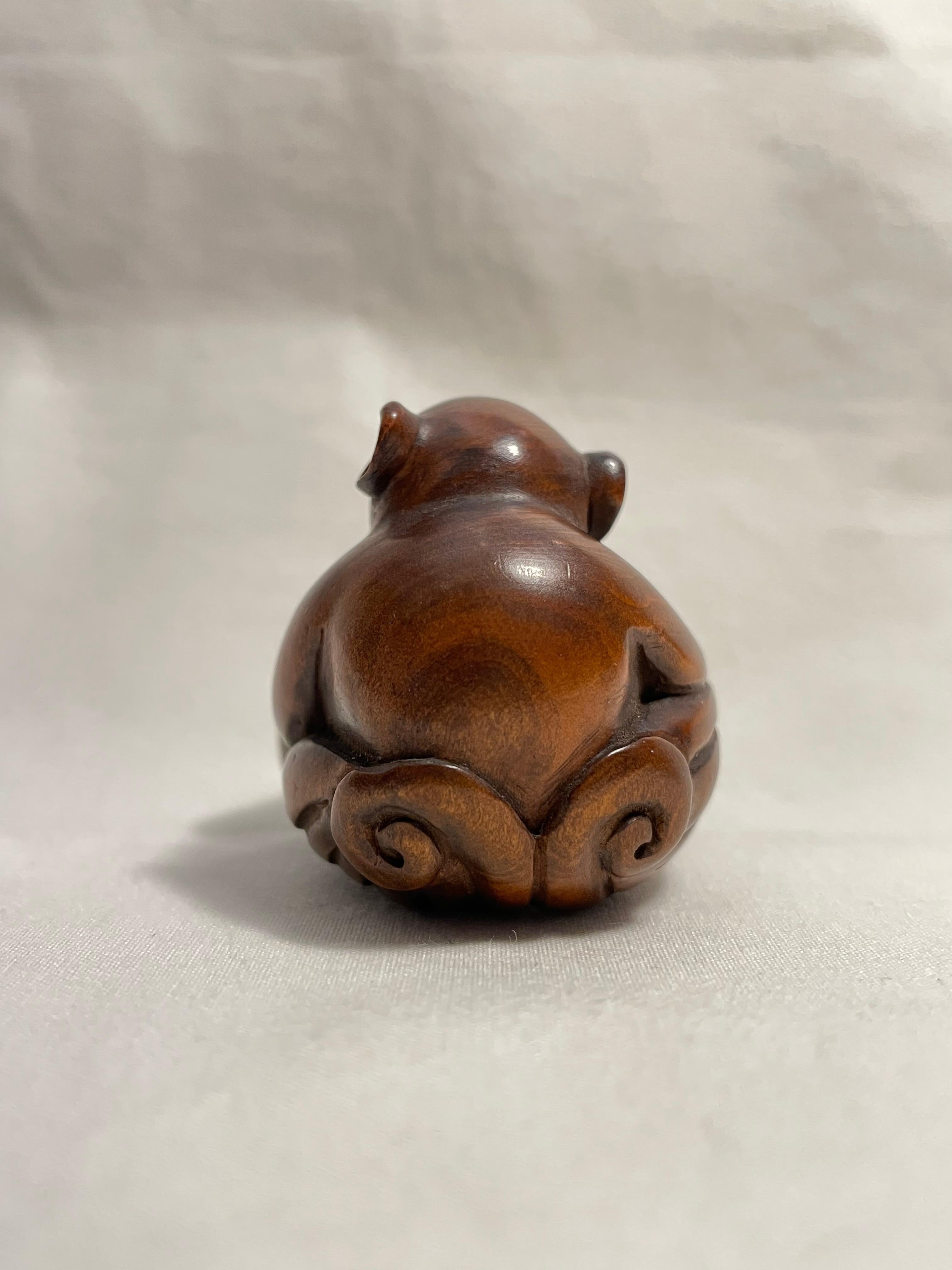 Antique Japanese Wooden Netsuke 'Bat' 1950s Showa Era at 1stDibs ...
