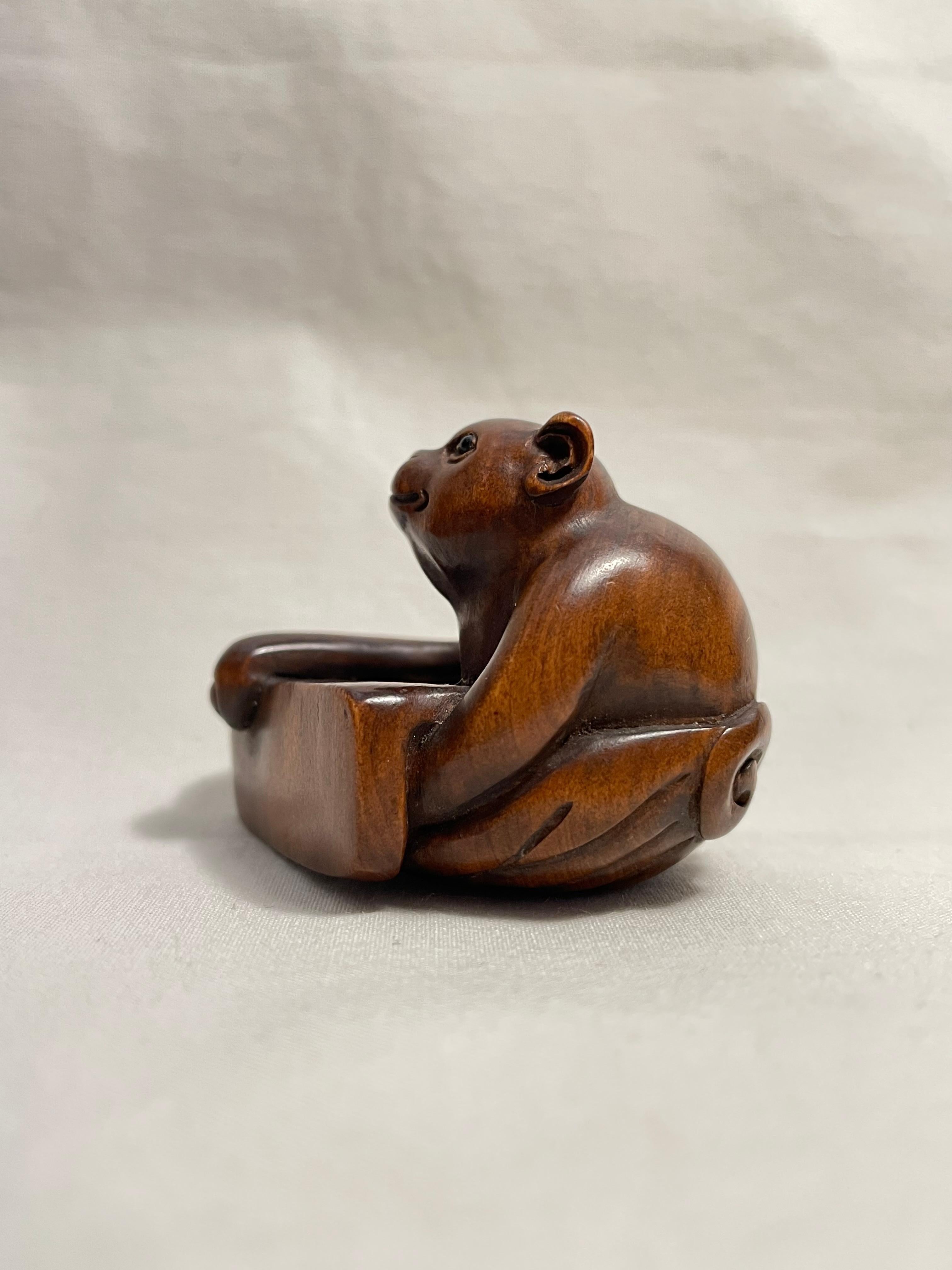 Antique Japanese Wooden Netsuke 'Bat' 1950s Showa Era at 1stDibs ...