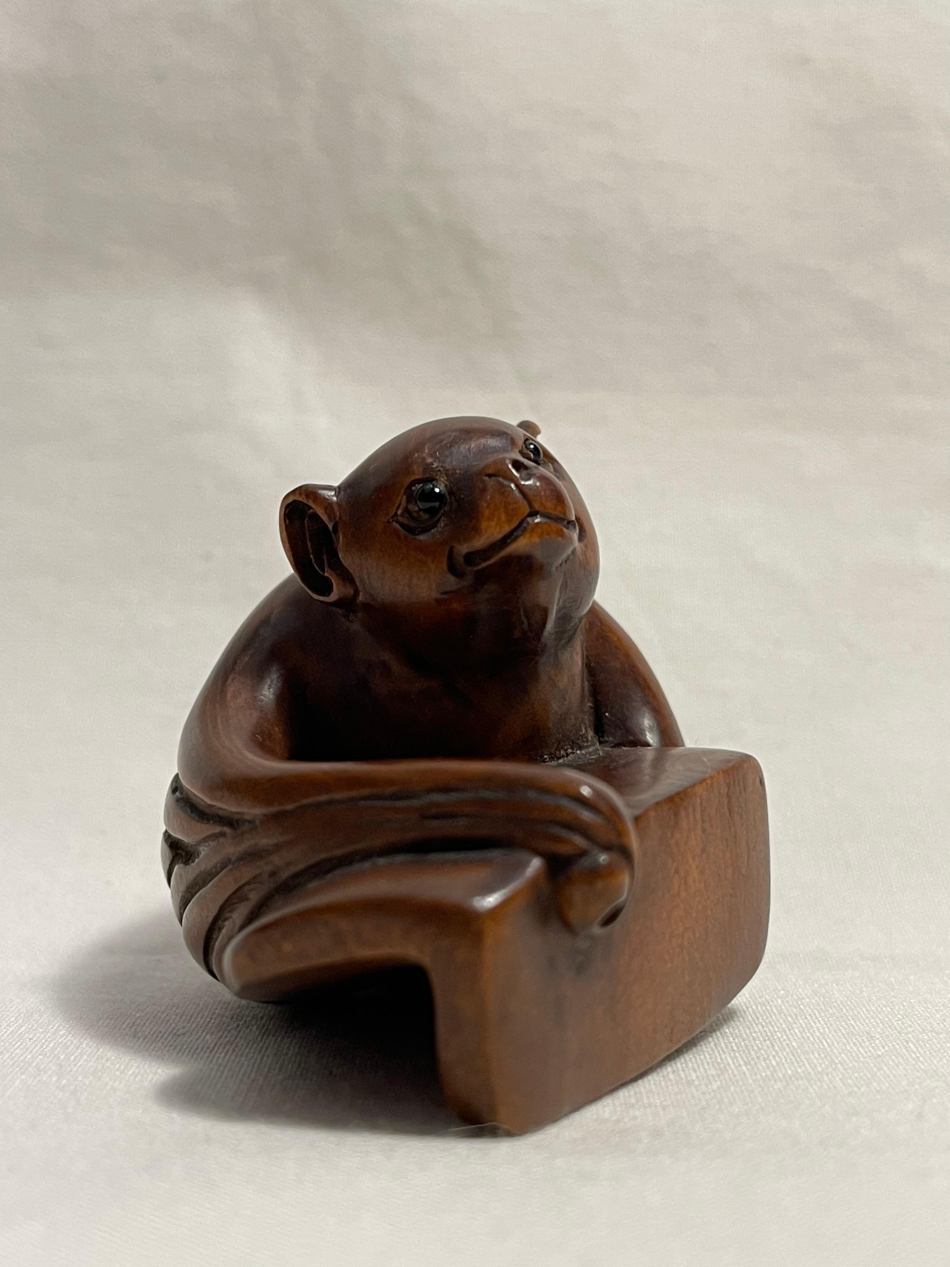 Antique Japanese Wooden Netsuke 'Bat' 1950s Showa Era at 1stDibs ...