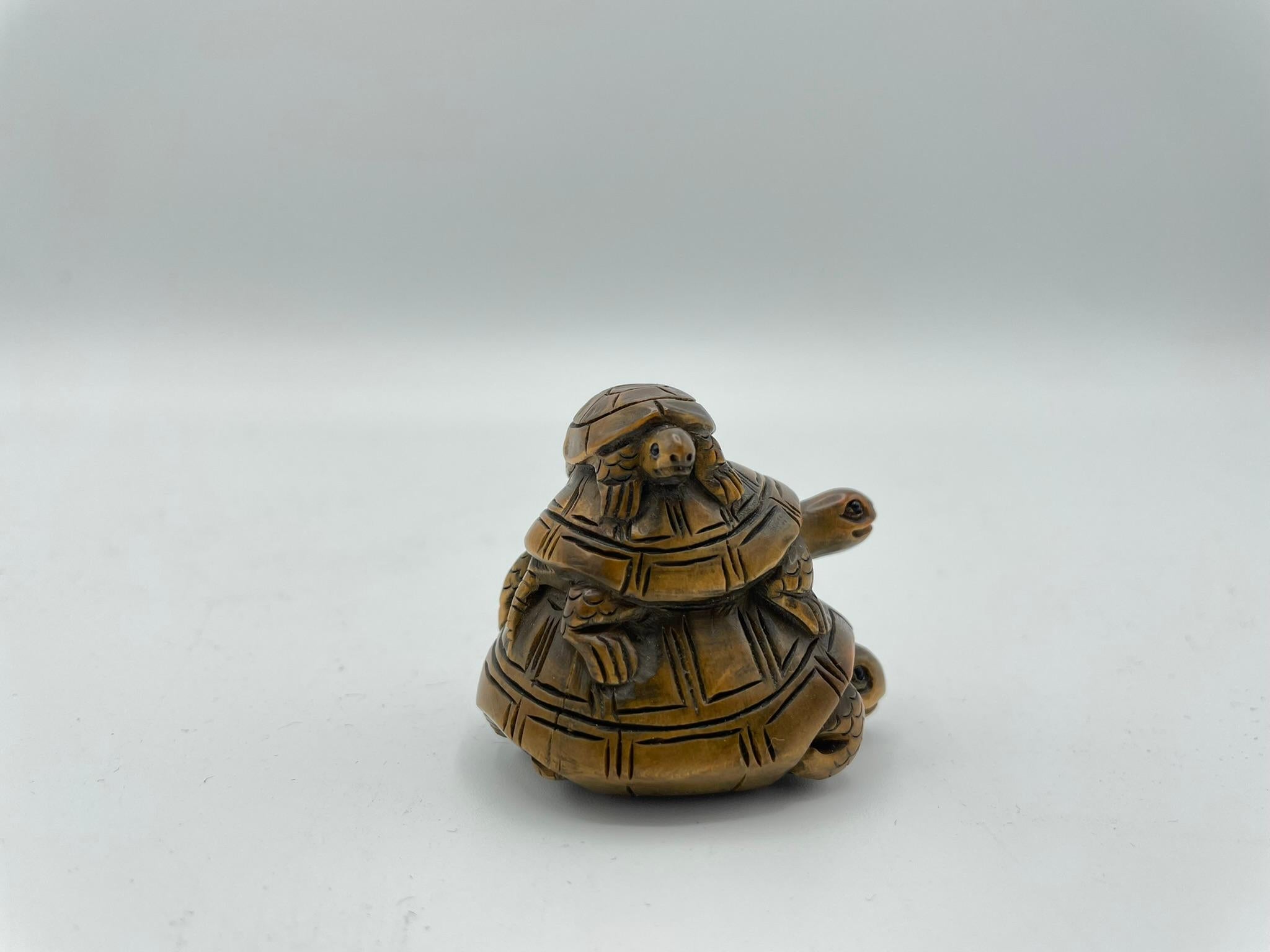 Antique Japanese Wooden Netsuke 'Turtle' Edo Era 1800s at 1stDibs ...