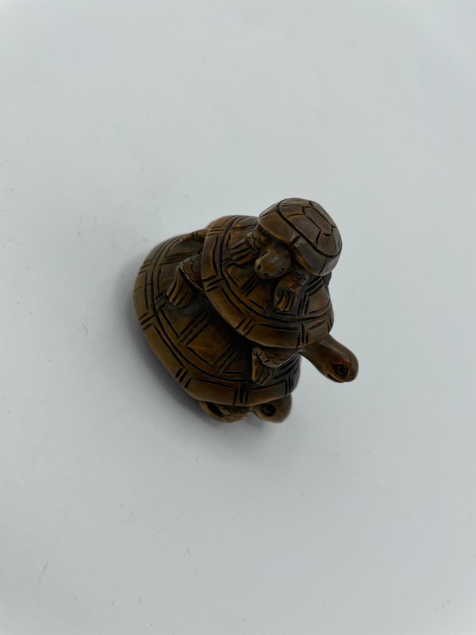 Antique Japanese Wooden Netsuke 'Turtle' Edo Era 1800s at 1stDibs ...