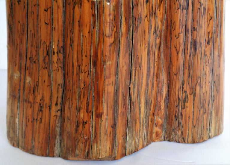 Antique Japanese Yew Wood Tree Trunk Ikebana Vase Planter For Sale at ...