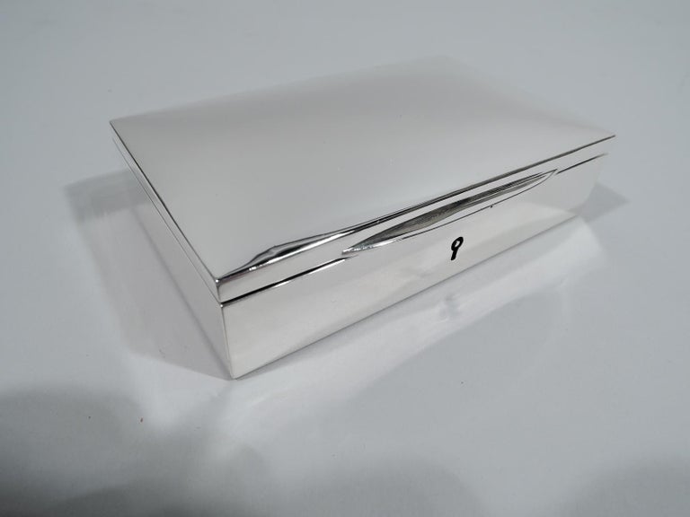Antique JE Caldwell American Modern Sterling Silver Desk Box at 1stDibs