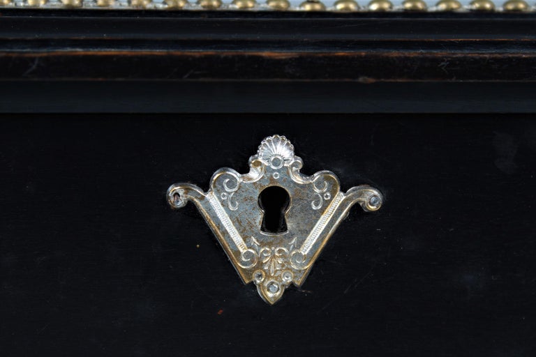 Antique Jewelry Box, Small Chest, Silver Ornament, circa 1900 For Sale ...