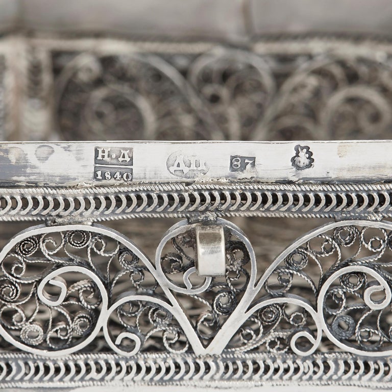 Antique Jewish Silver Filigree Spice Box, Moscow at 1stDibs