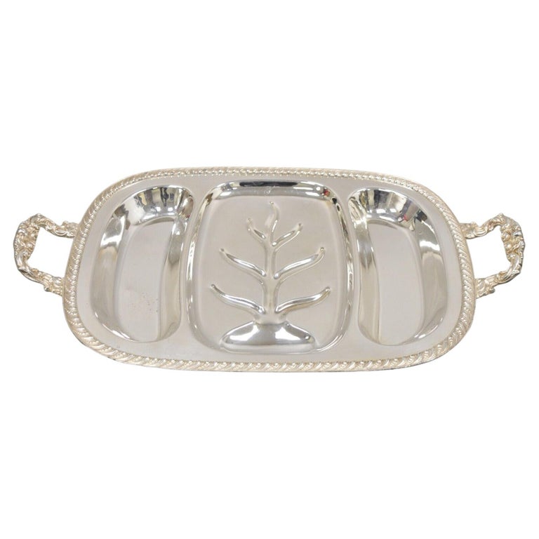 Antique JLS EPC Silver Plated Victorian Cutlery Meat Tray Serving ...