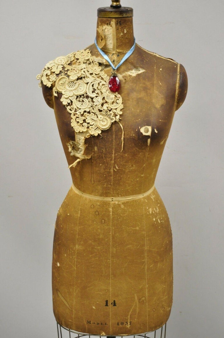 Antique J.R Bauman Model 1957 Size 14 Cage Dress Form Mannequin For ...