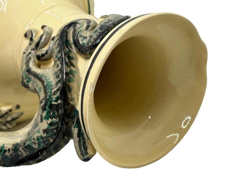 Antique Jug Pitcher in Style of Royal Worcester Dragon Handle, Chinese ...