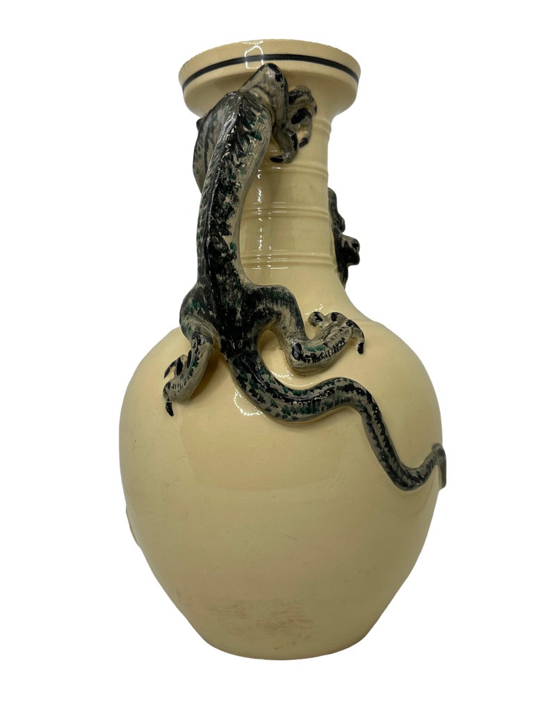 Antique Jug Pitcher in Style of Royal Worcester Dragon Handle, Chinese ...