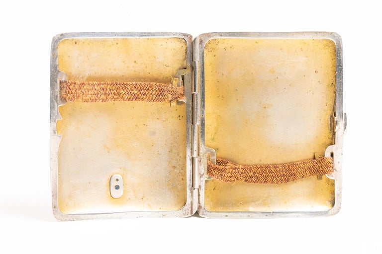 Jugendstil Austrian Sterling Silver Cigarette Case For Sale at 1stDibs