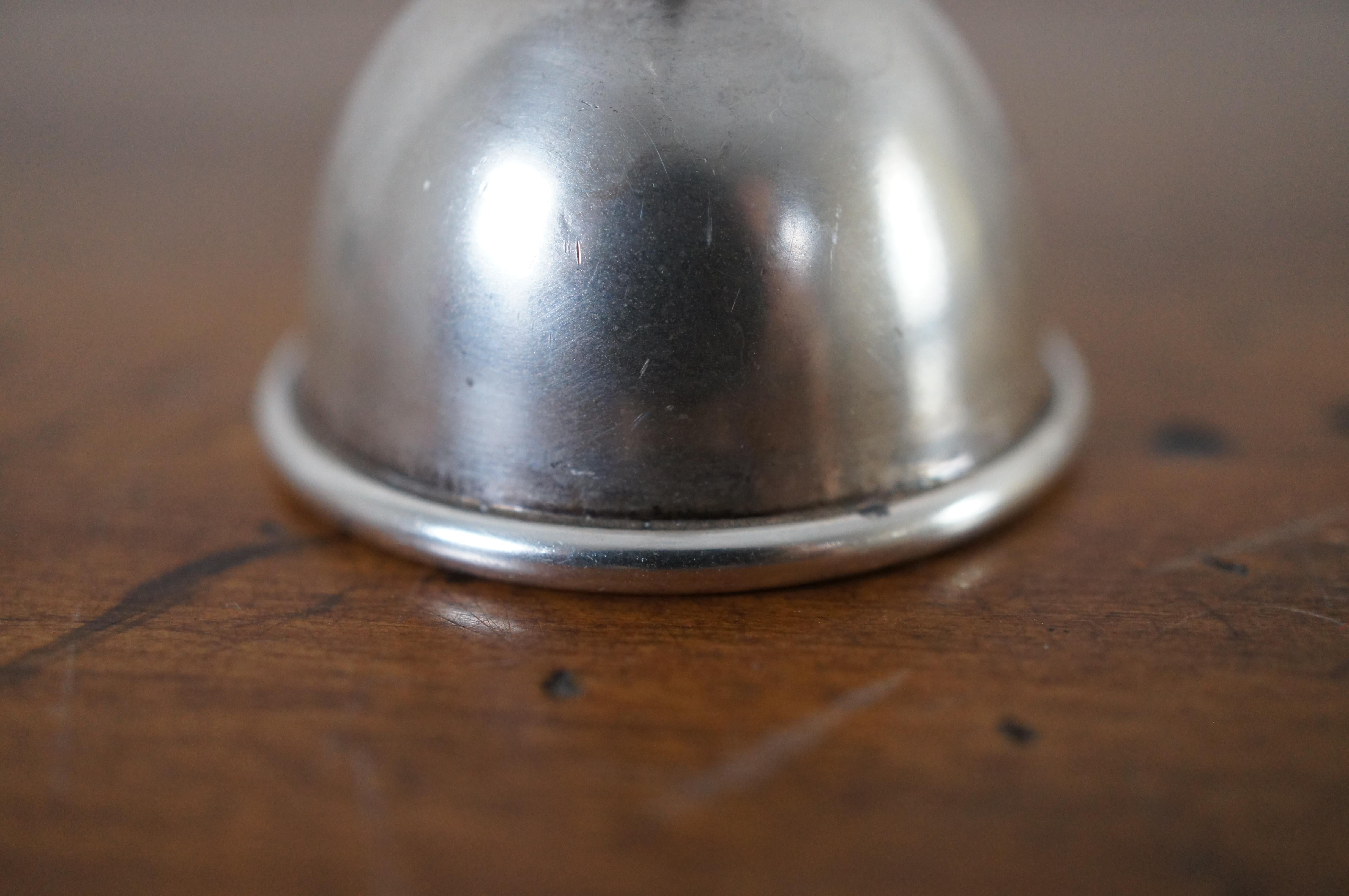 Antique JWR Sterling Silver .925 Dinner Table Butler Service Call Bell ...