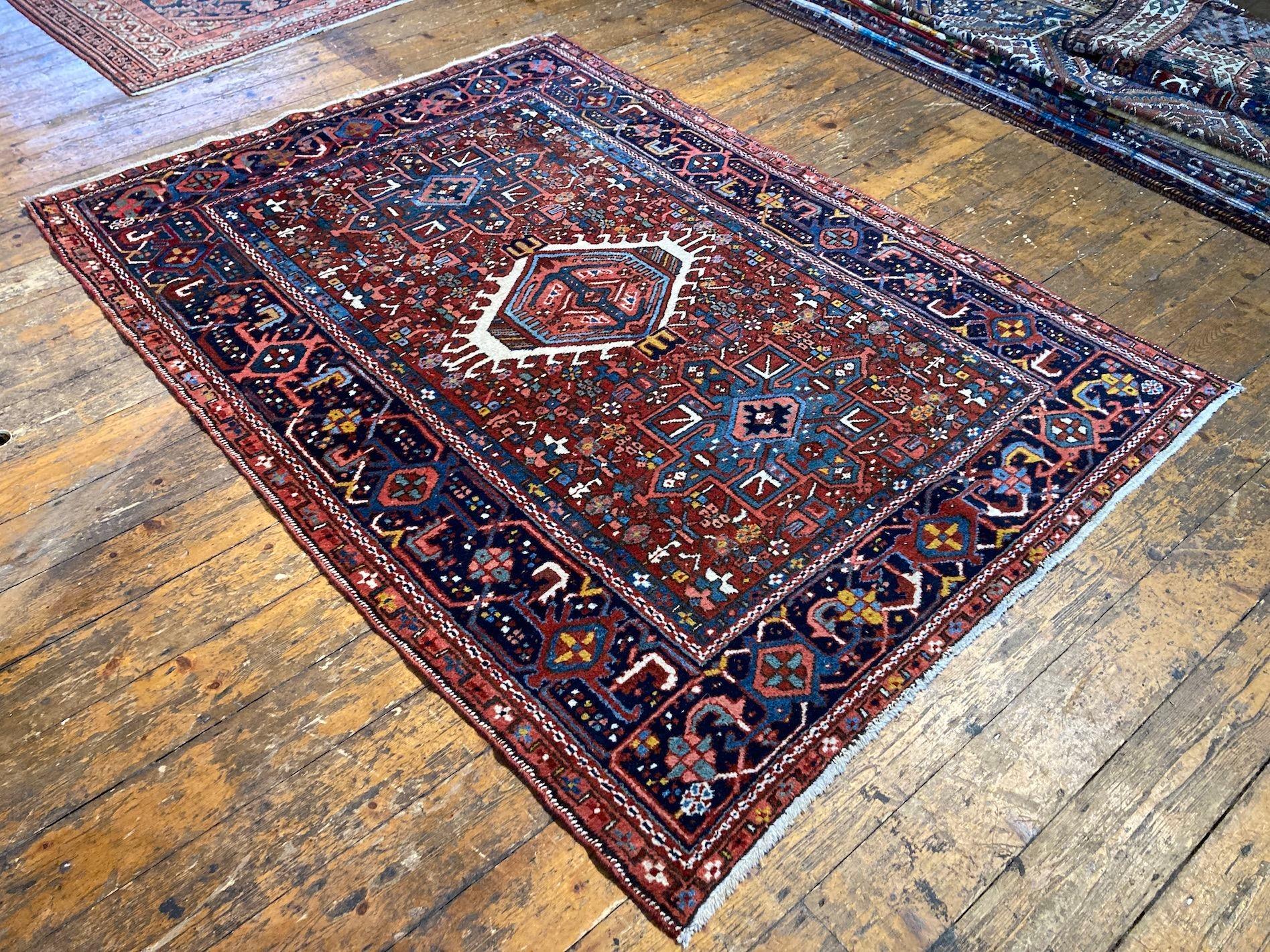 Antique Karadja Rug 1.93m x 1.41m For Sale at 1stDibs