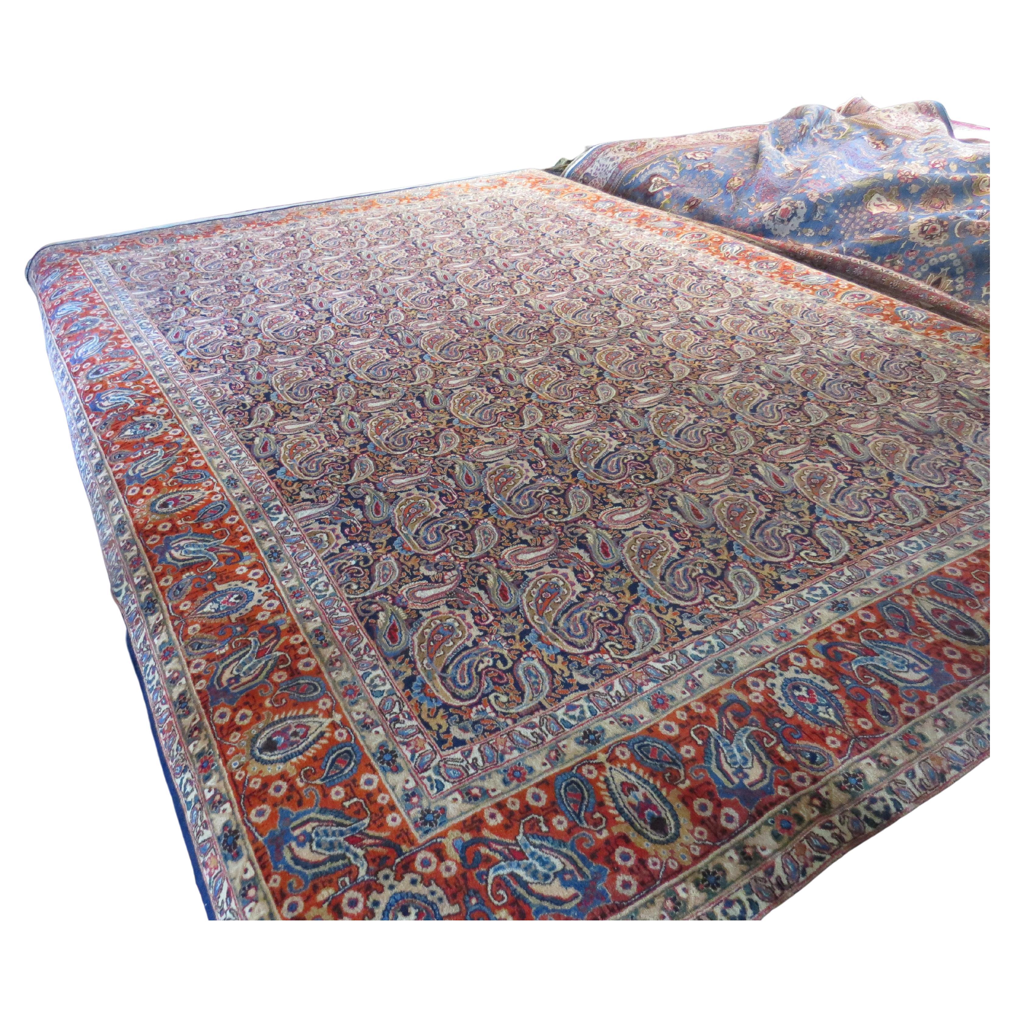 Antique Kashmar Persian Rug with Mother and Child Boteh Field For Sale ...