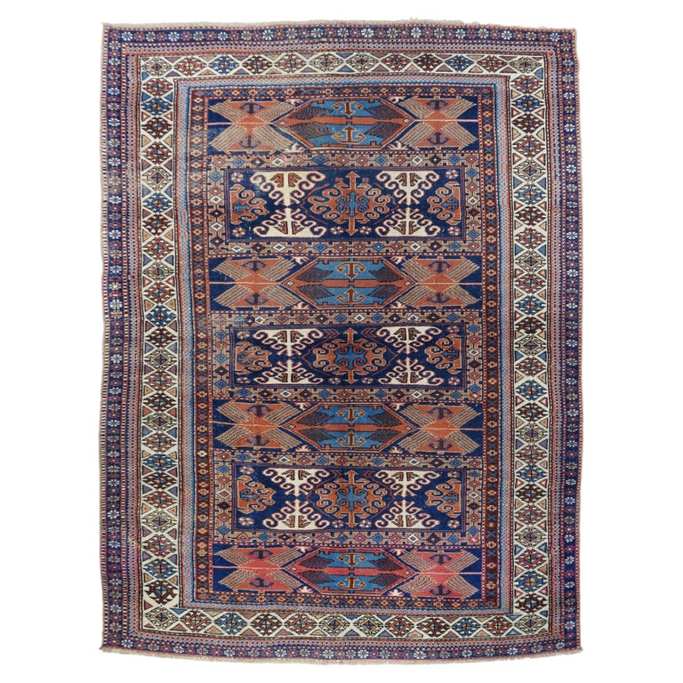 Antique Kazak Rug For Sale at 1stDibs