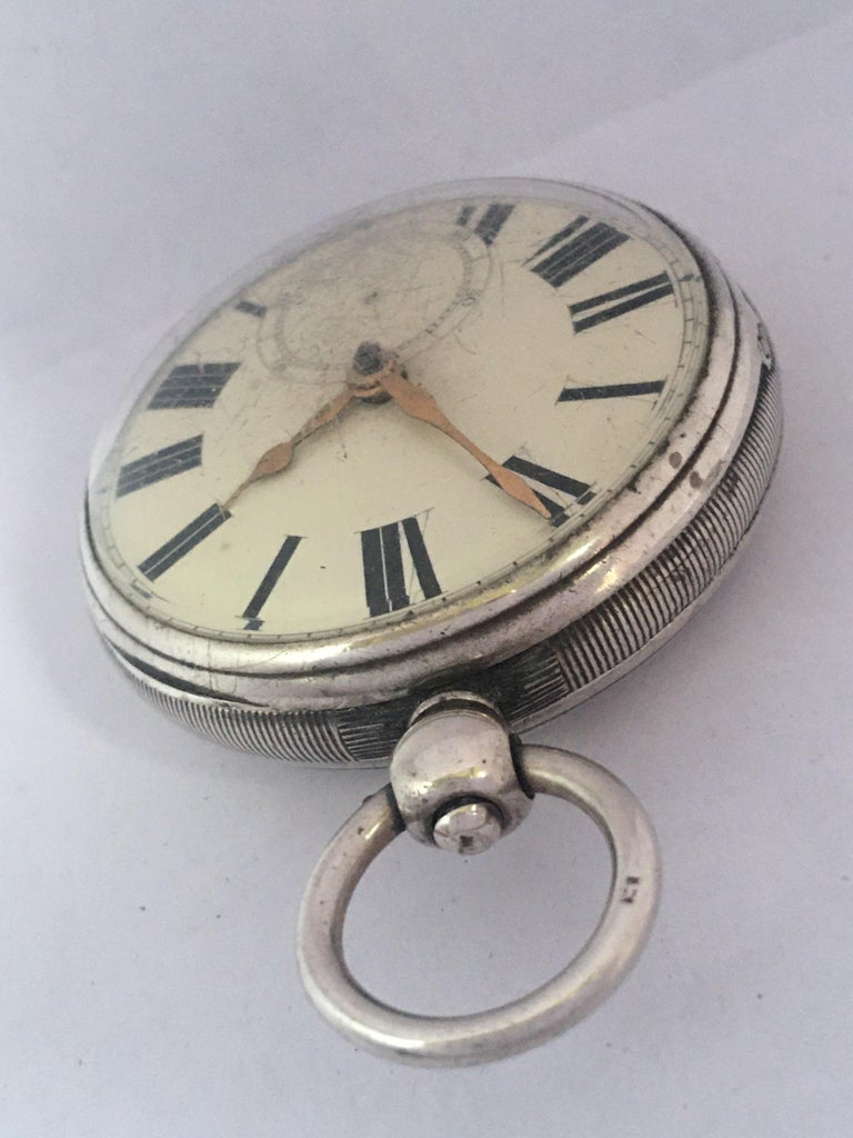 Antique Key Winding Silver Pocket Watch at 1stDibs | antique key wind ...