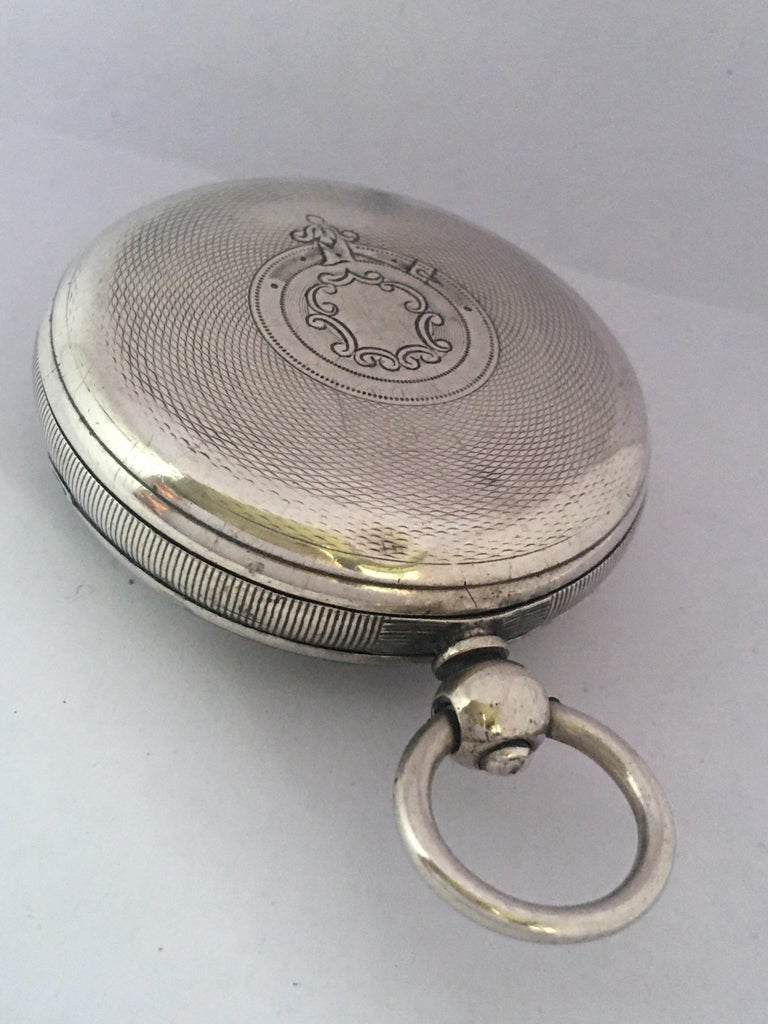 Antique Key Winding Silver Pocket Watch at 1stDibs | antique key wind ...
