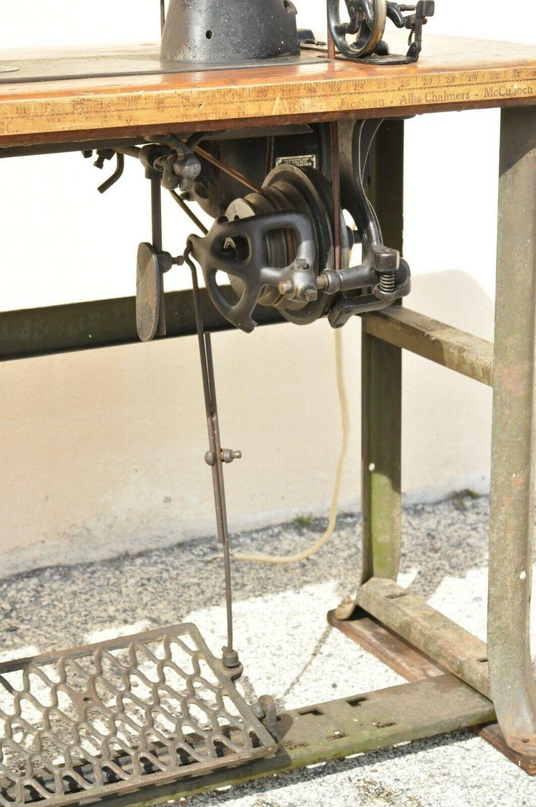 Antique Kingston Conley Electric Motor Industrial Vintage Sewing ...