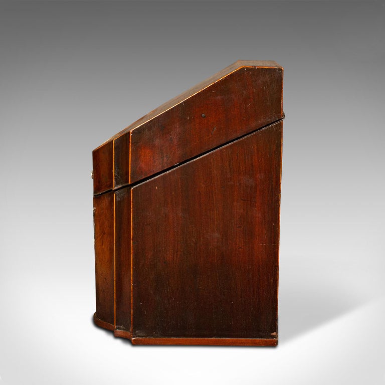 Antique Knife Box, English, Walnut, Cutlery Canteen, Fitted Interior ...