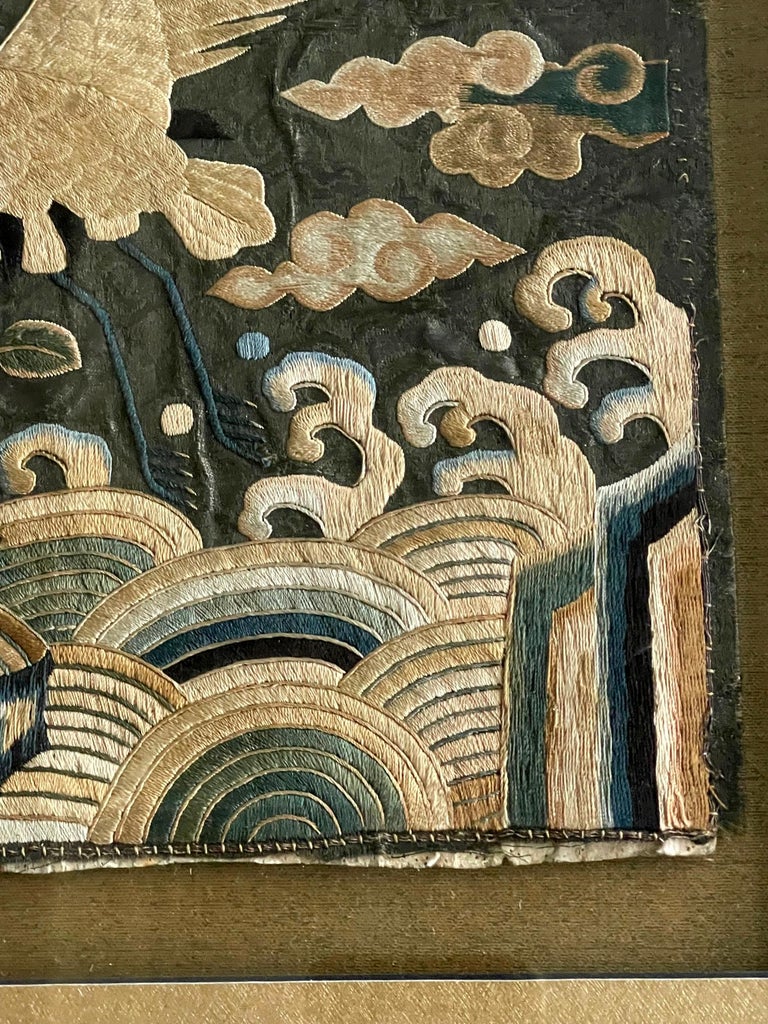 Antique Korean Embroidered Civil Rank Badge Joseon Dynasty For Sale at ...