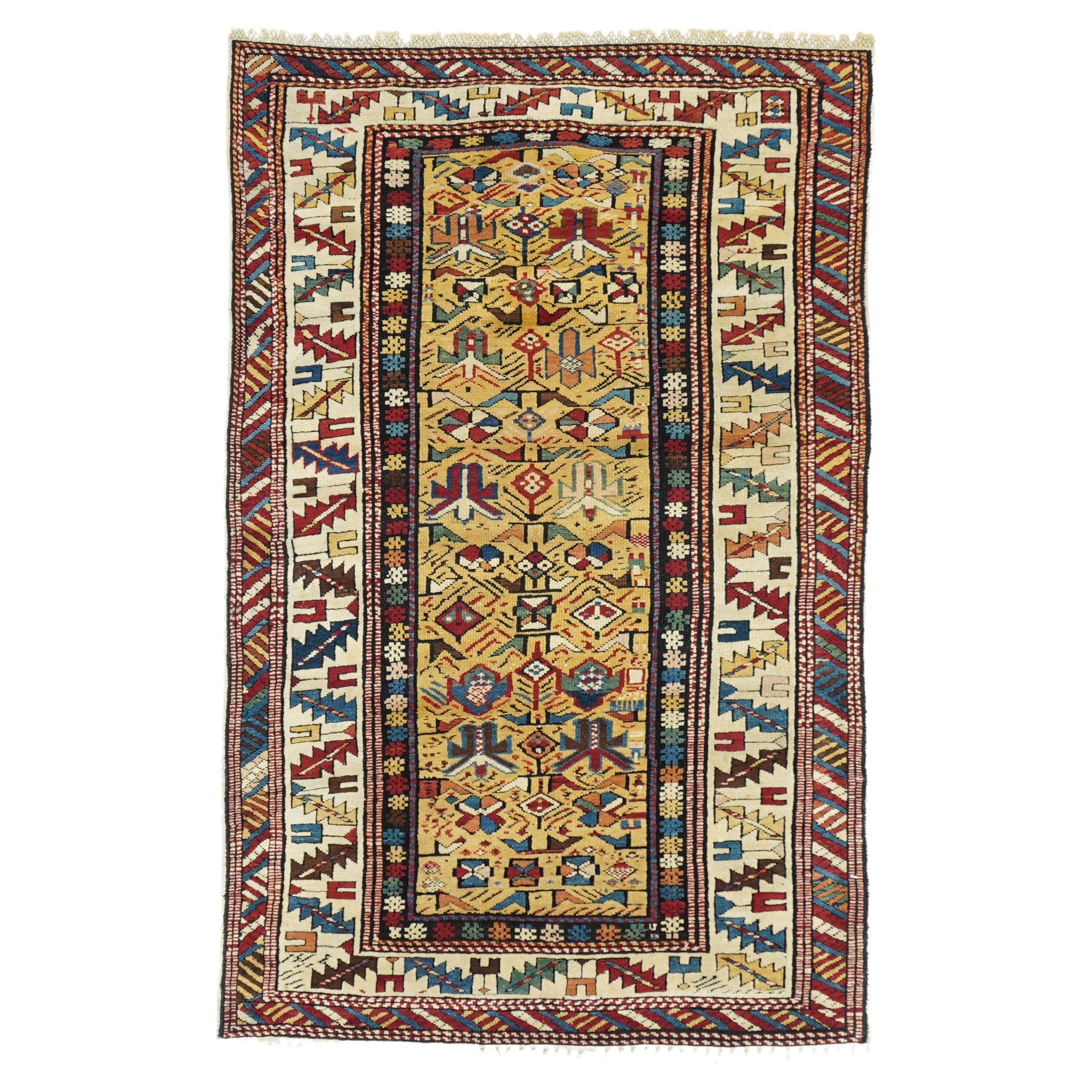 Antique Kuba Rug 3'9'' x 6'3'' For Sale at 1stDibs