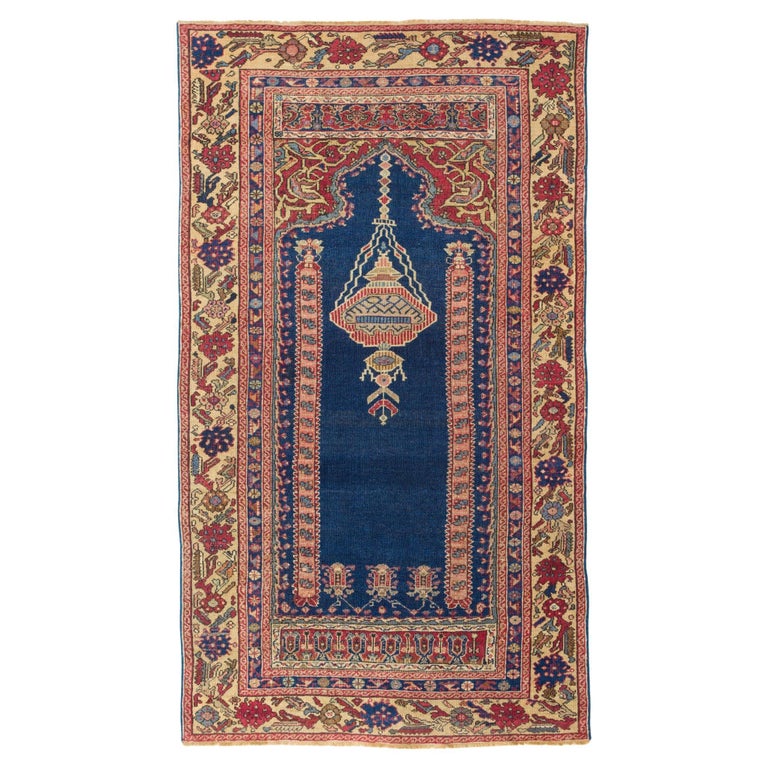 Antique Kula Prayer Rug Western Anatolian Turkish Mihrab Carpet Rare ...