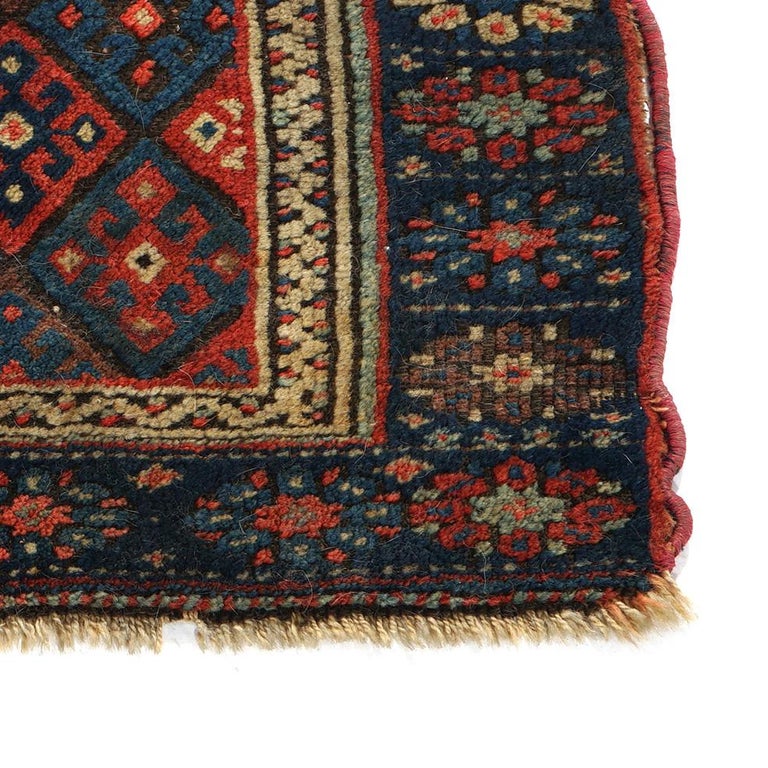 Antique Kurd Bag Face Oriental Wool Rug circa 1920 For Sale at 1stDibs